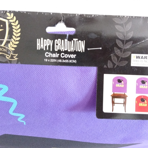 Party Supplies | Congrats Grad Chair Cover Graduation Party Decor ...